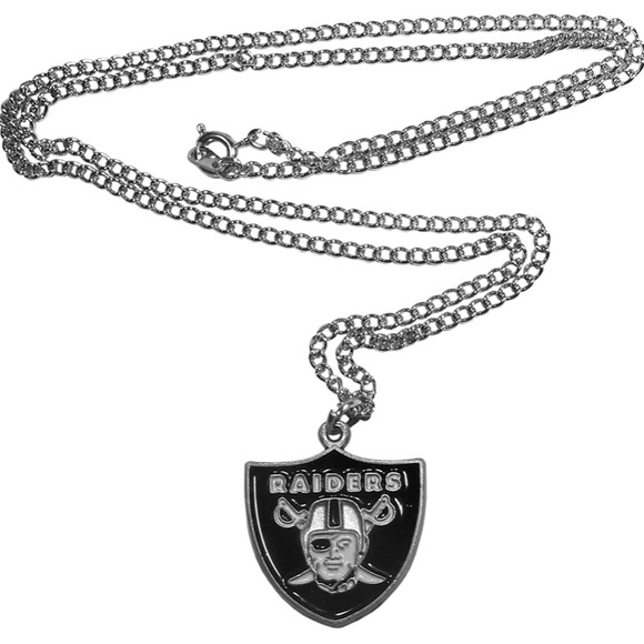 NFL | Jewelry | Las Vegas Raiders Iconic Logo 22 Inch Chain Necklace ...